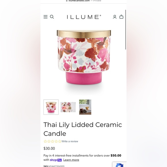 Illume | Accents | Illume Thai Lily Candle | Poshmark